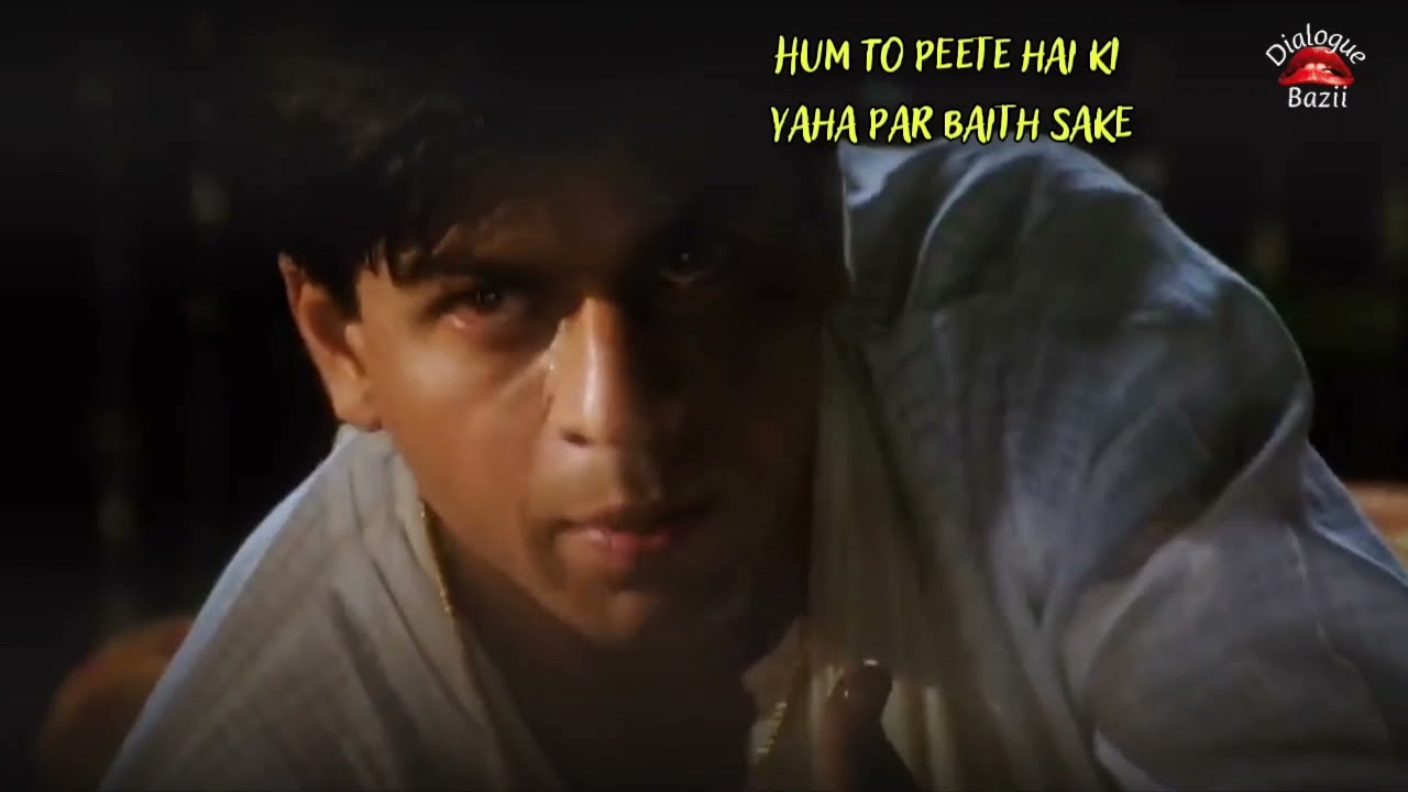 SRK heart touching Dialogue - Devdas Movie | Movie Dialogue | Devdas ...