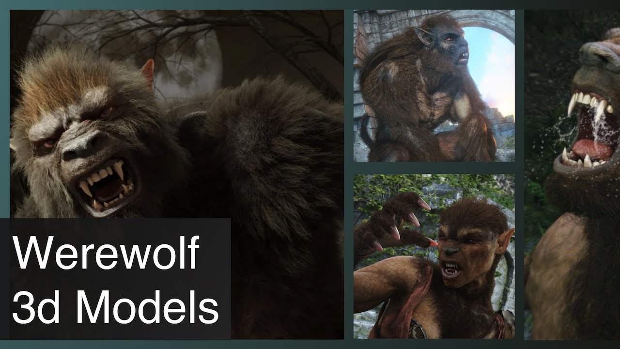 Daz3D Werewolf 3d Models Review | RenderGuide.com - YouTube