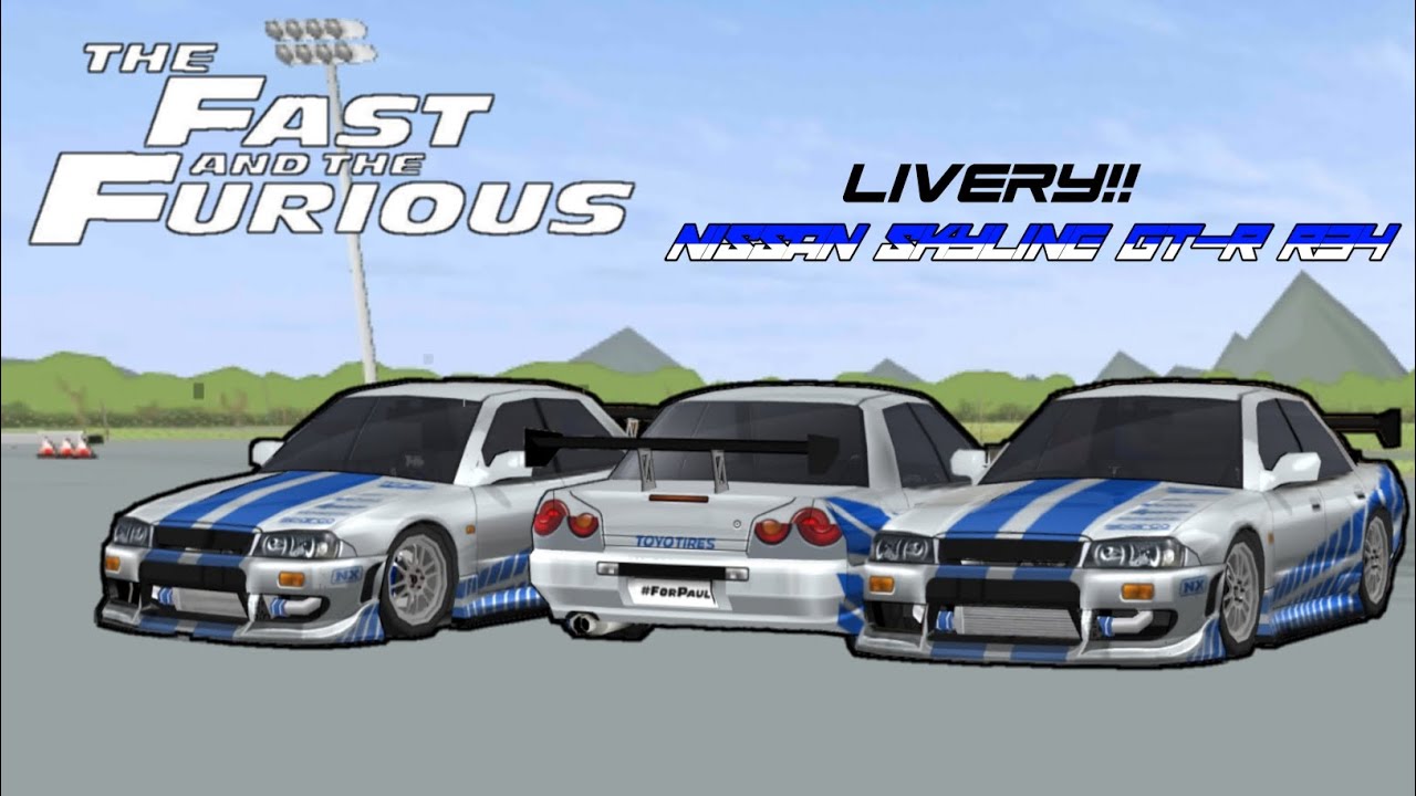 Livery Nissan Skyline GT-R R34 Brian O`conoor SAT AND FURIOUS || FR ...
