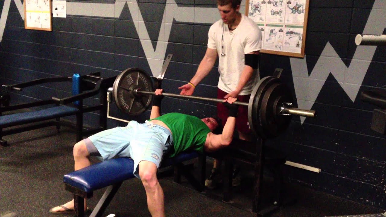 305 pound bench press - YouTube