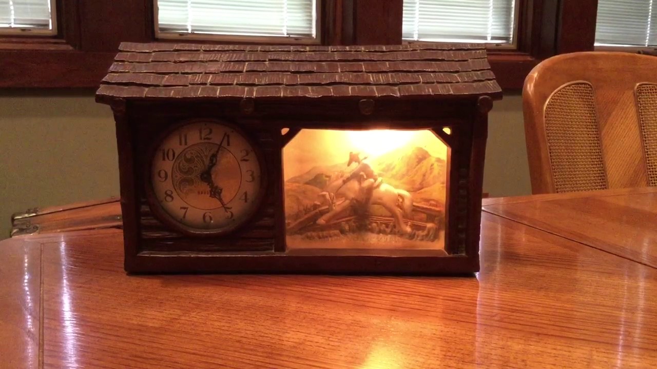 Haddon The Ranch 'O Cowboy Motion Clock - YouTube