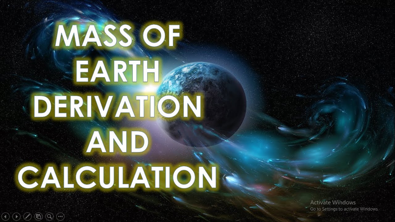 Mass of earth Derivation| Physics Class 10 - YouTube