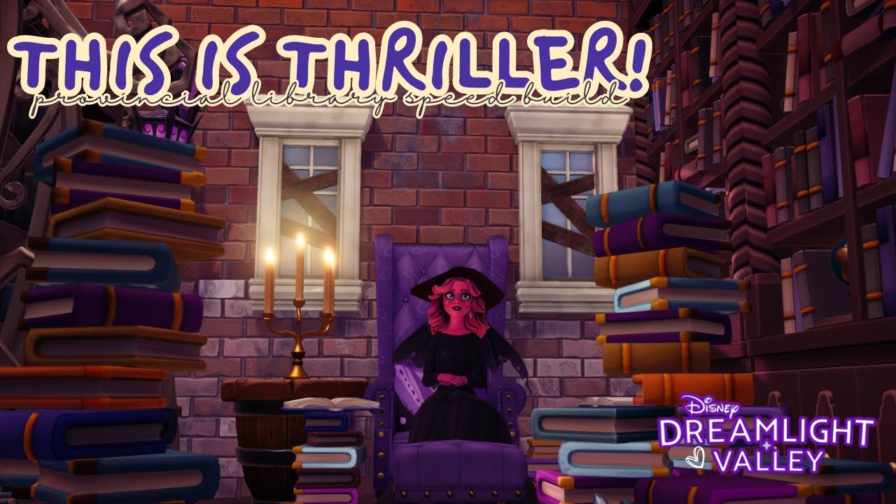 Provincial Library THRILLER Room 🏰 Disney Dreamlight Valley Speed Build ...