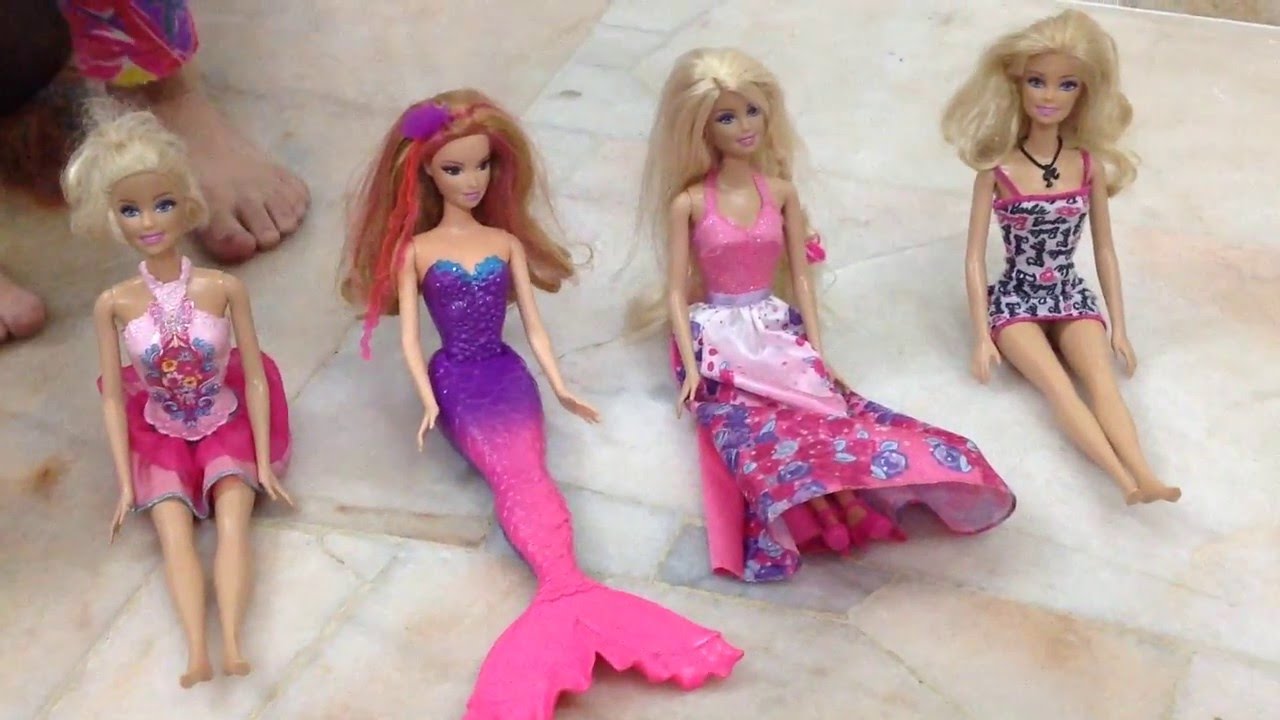 Lauren & Leah's Barbie Doll Collection - YouTube