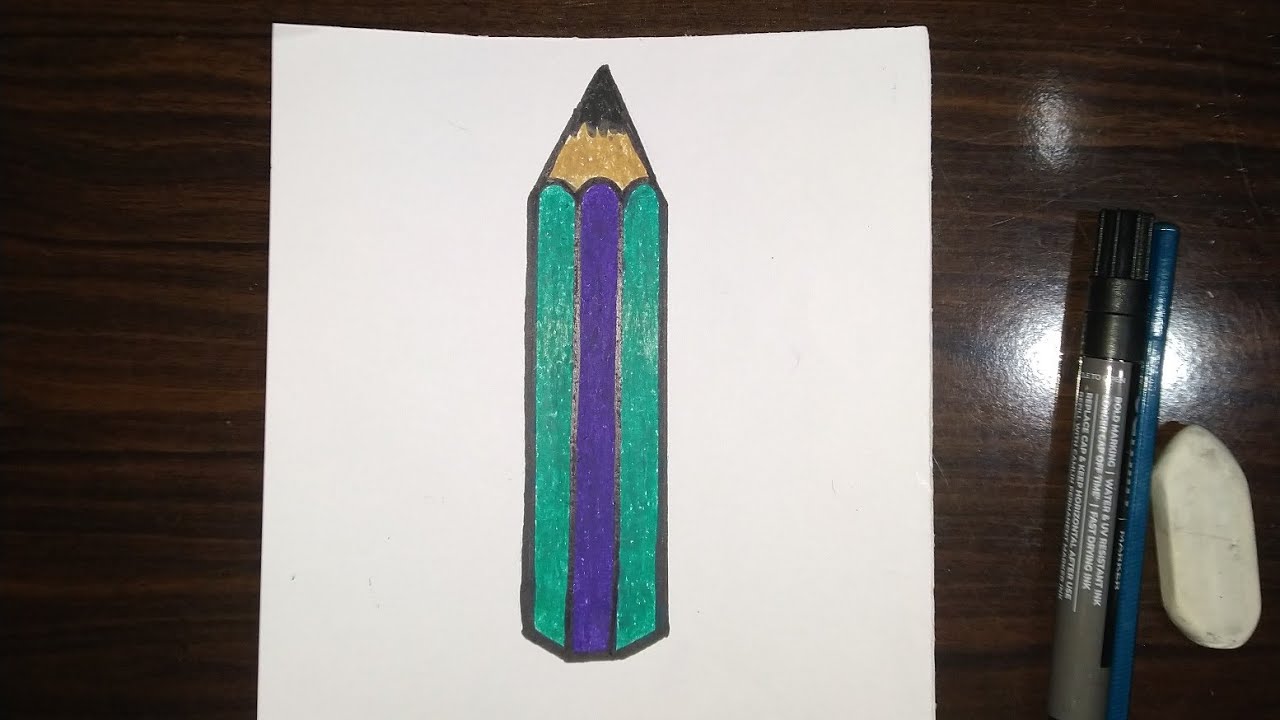 How to Draw a Easy Pencil ️ ll step by step #pastelcolourdrawing - YouTube