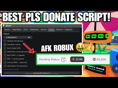 Pls Donate Script GUI | Afk Robux AutoFarm Robux *PASTEBIN* - YouTube