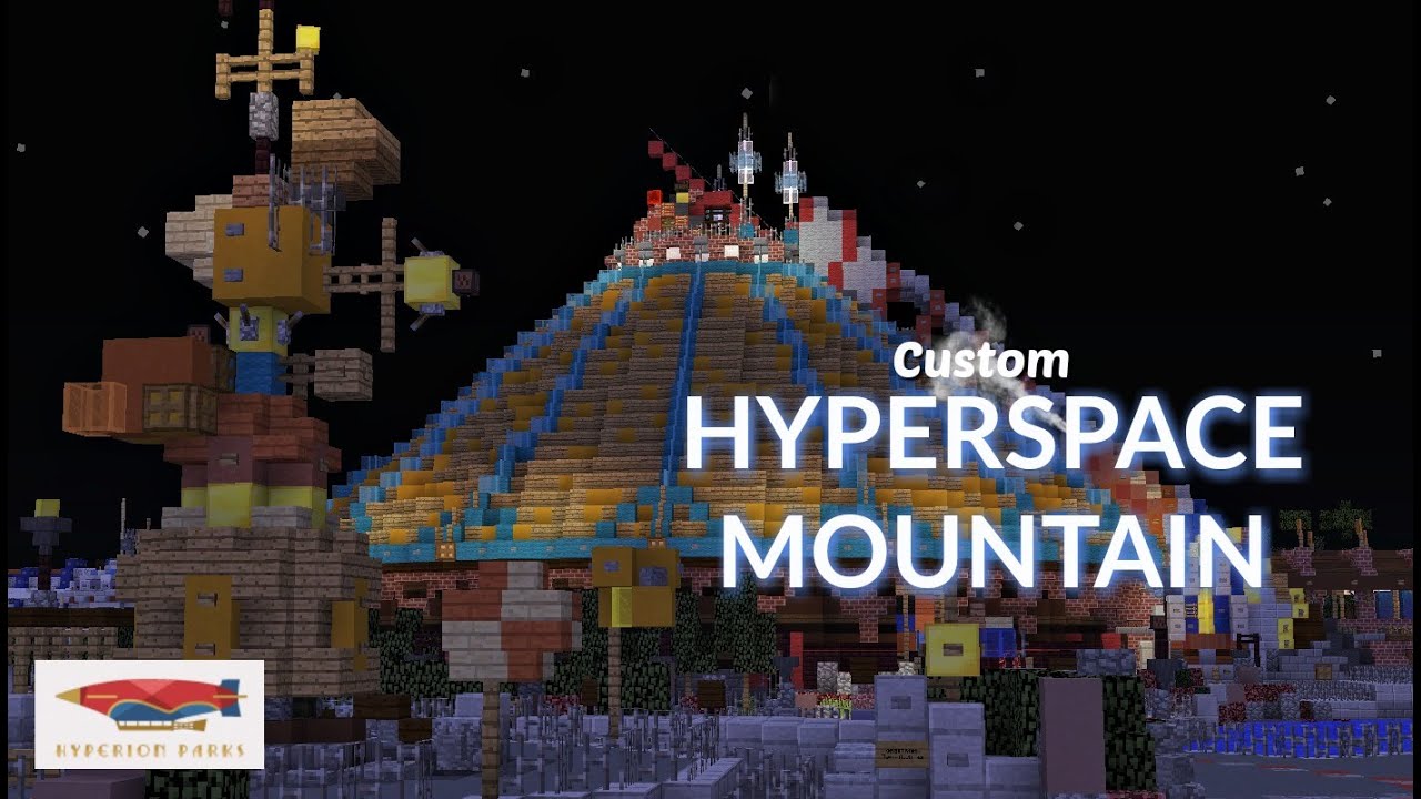 Hyperspace Mountain Ride POV (Minecraft) - Hyperion Parks - YouTube