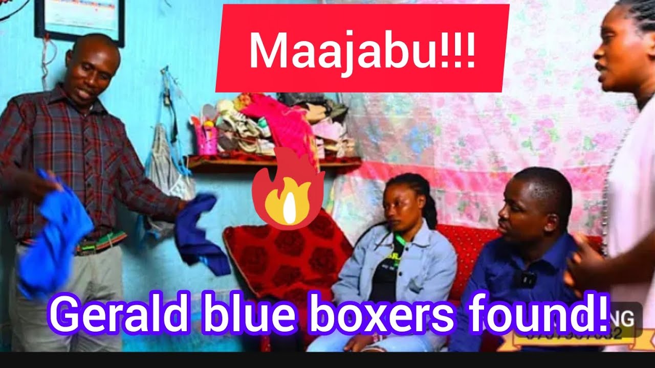 Gerald blue boxers are found again. Huyu pastor ni mchawi eti anapaka ...