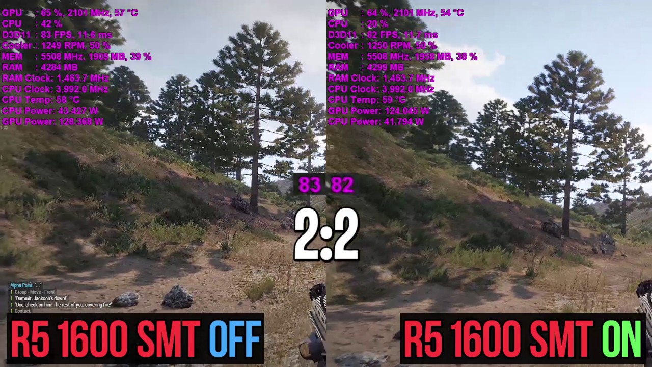 RYZEN R5 1600 with SMT OFF/ON - YouTube