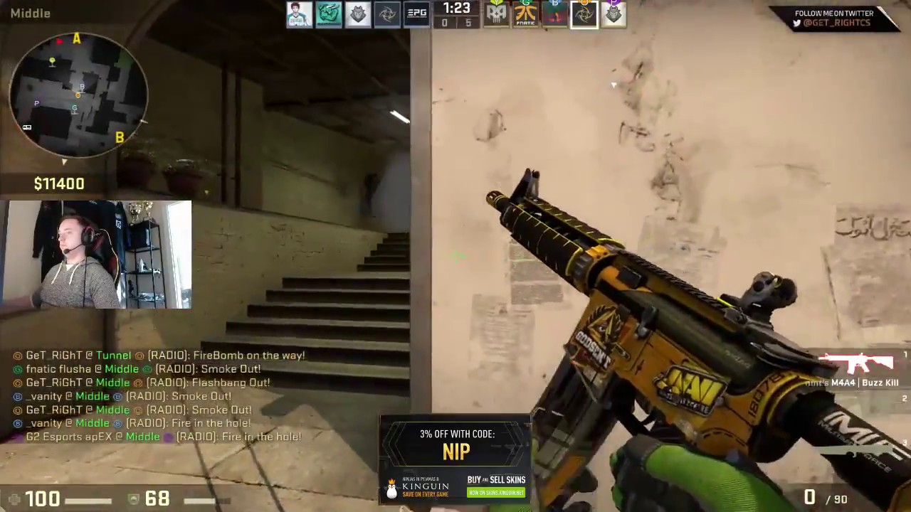 CS:GO - GeT_RiGht plays FACEIT on Mirage - YouTube