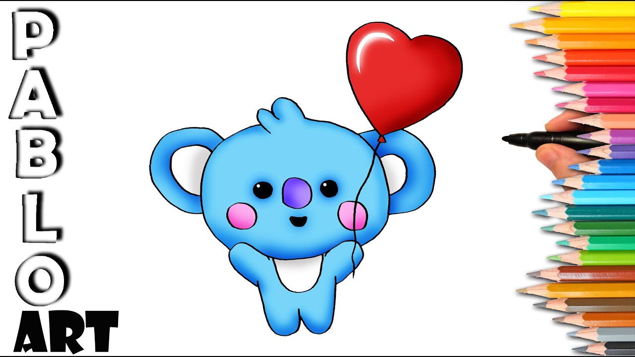How to Draw BT21 BABY Koya | Learn to Draw step by step - YouTube