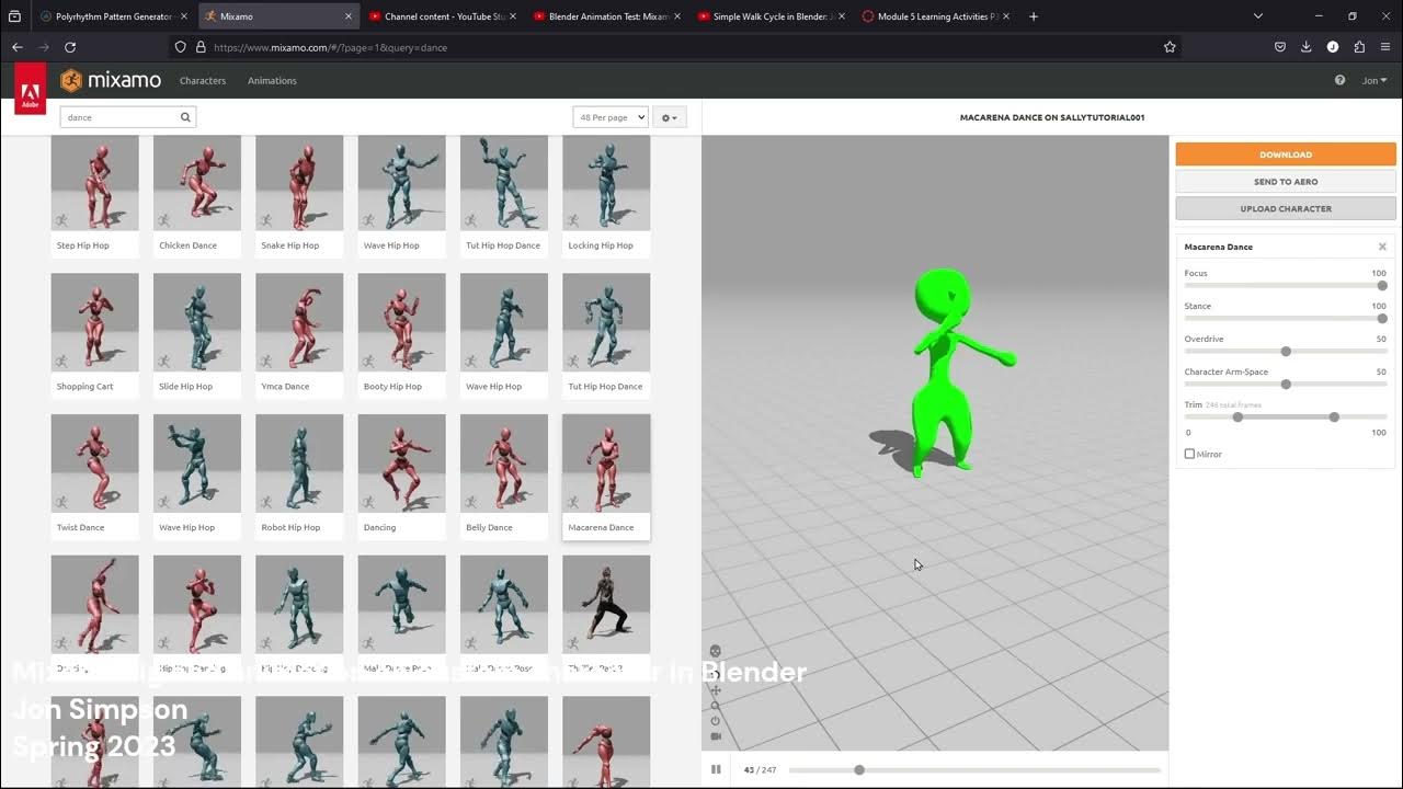 Rigging and animating a custom character using Blender and Mixamo - YouTube