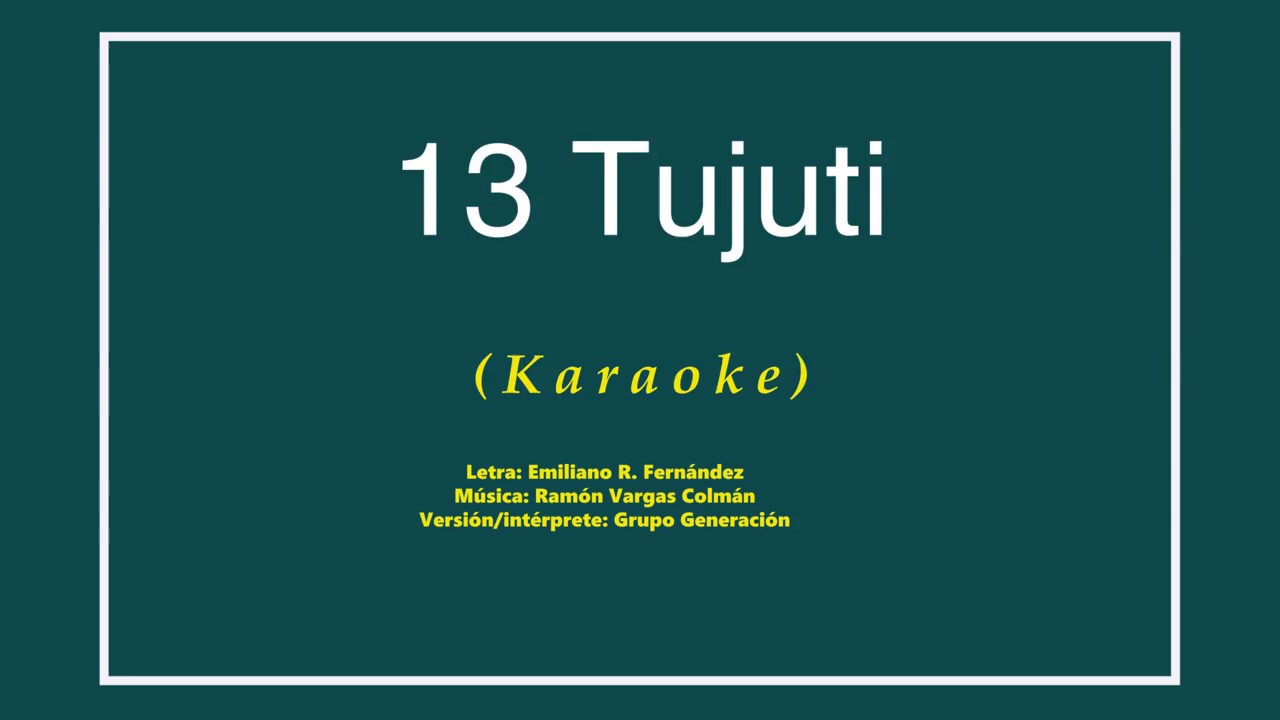 13 Tujuti (karaoke) - YouTube