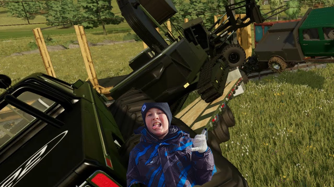 FS22 Truck Goes Haywire in Train Crash Spectacle - YouTube