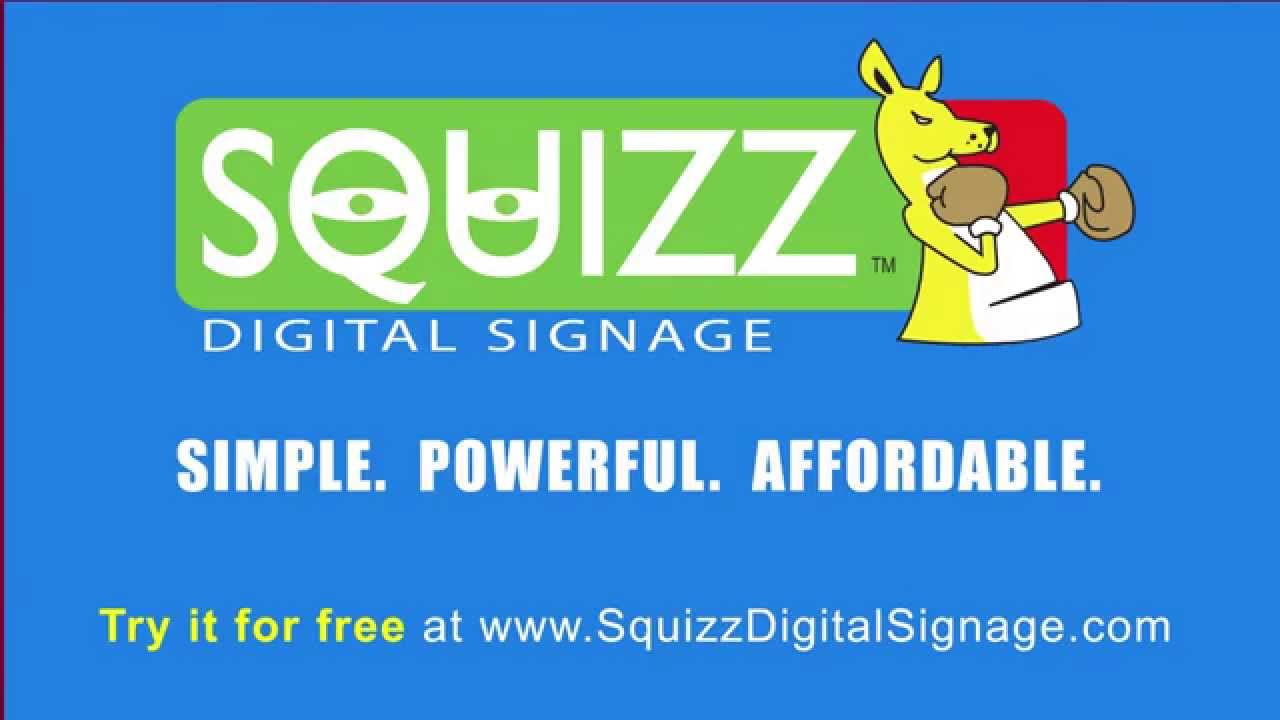 SQUIZZ Digital Signage Video - YouTube