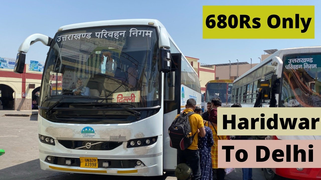 Haridwar To Delhi By Volvo Bus | Intercity Smart Bus | UTC Luxury Bus ...