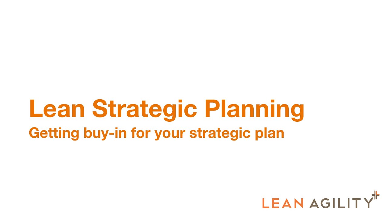 Lean Strategic Planning - Catchball - YouTube
