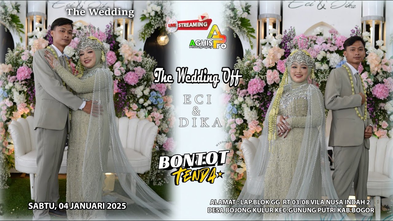 LIVE STREAMING DALAM ACARA RESEPSI PERNIKAHAN "ECI & DIKA" KEL.BPK. NISAN/EDO&IBU RASIH MAMAH ...