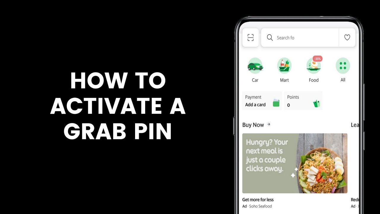 How to Activate a Grab PIN and Create 6 Digit PIN Security to Protect ...