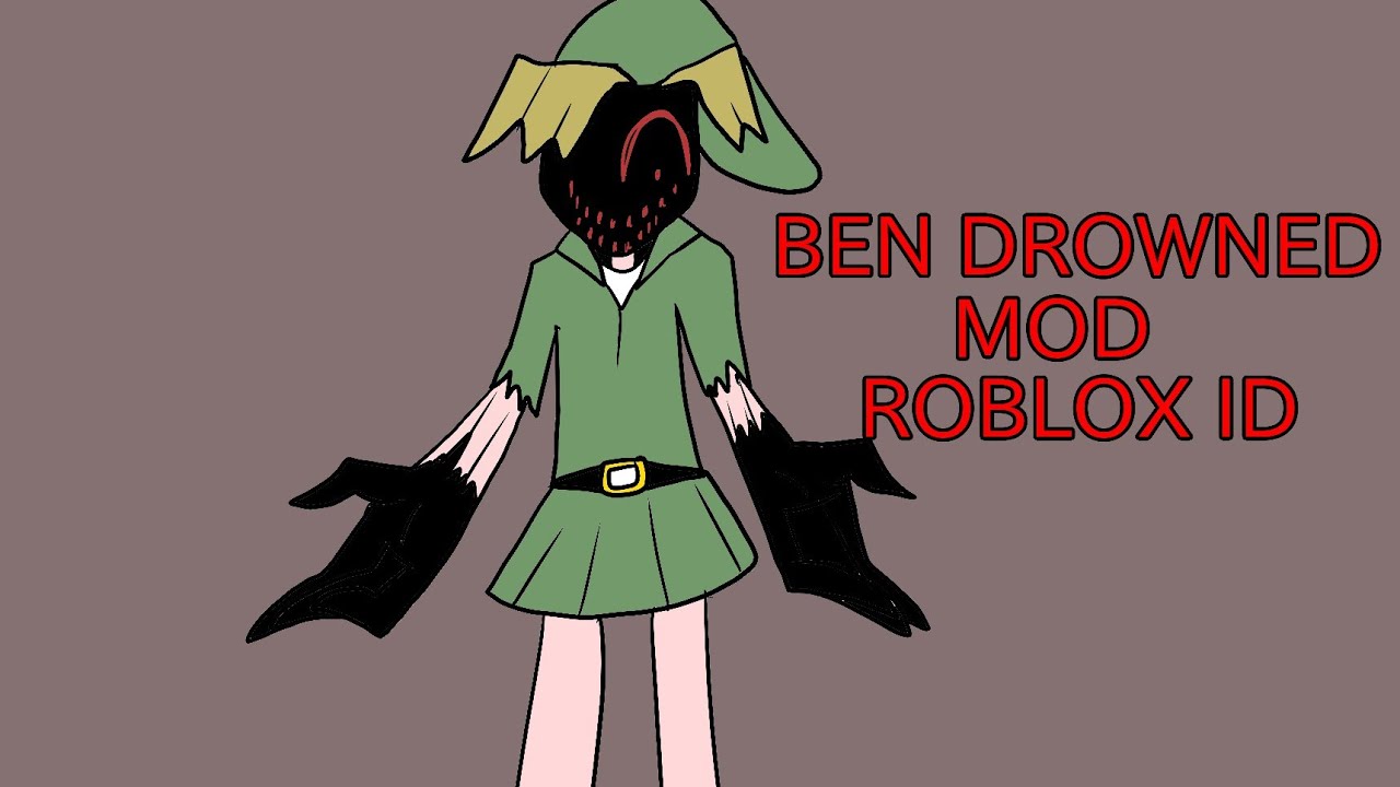Ben Drowned fnf mod roblox ID - YouTube