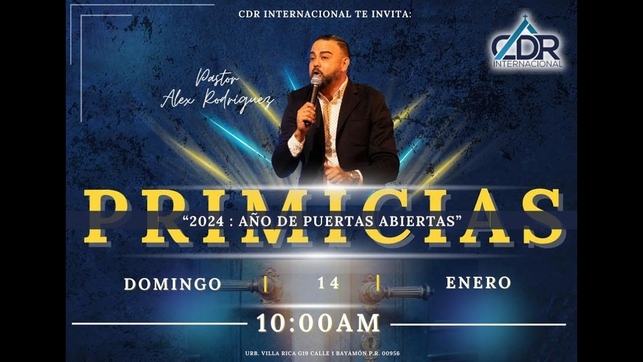 Fiesta de Primicias con el Pastor Alex Rodriguez - YouTube