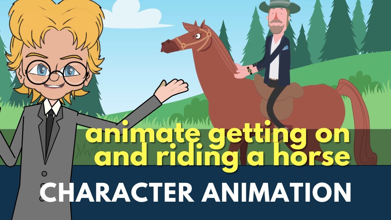 Master Cartoon Animator 5: How to Make a Character Get On and Ride a ...