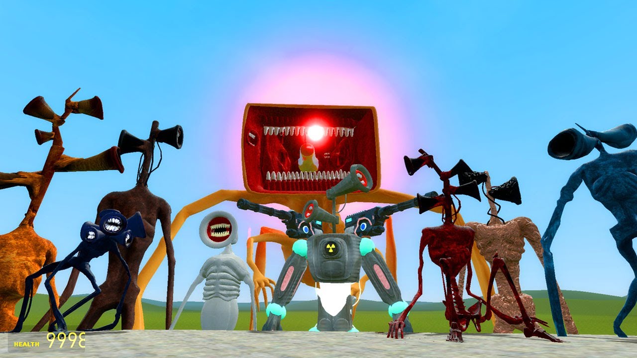 MECHA SIREN HEAD VS ALL OLD SIREN HEAD | In Garry's Mod - YouTube