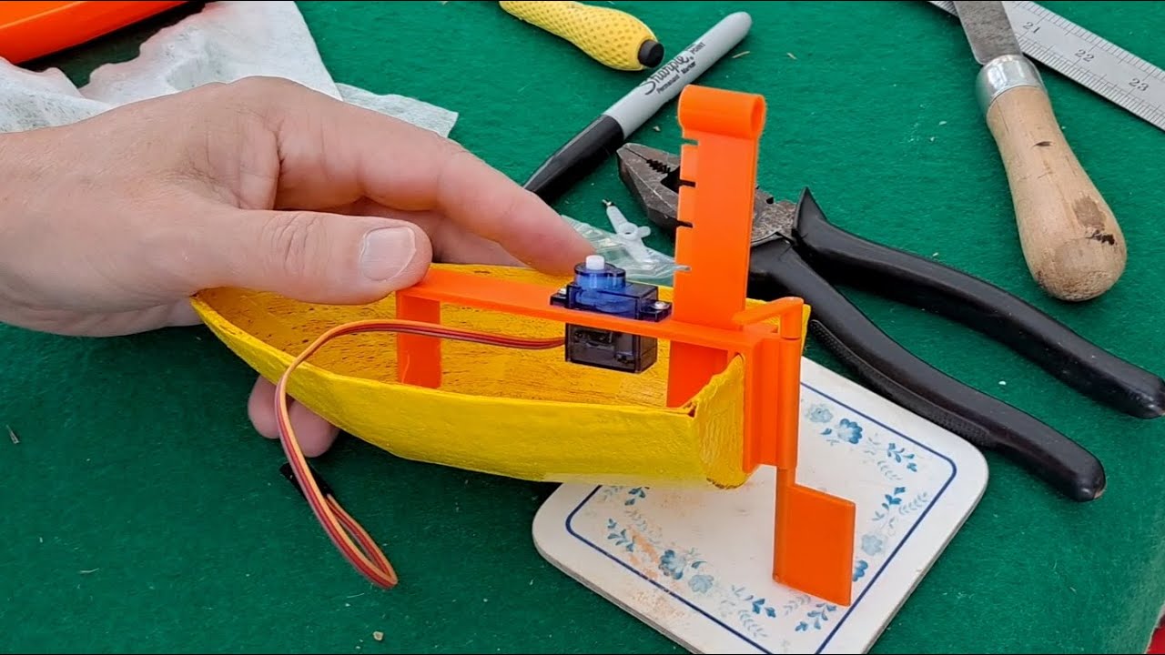 Basic 3D printed boat Episode 5 UPDATE + first boat becomes RC airboat ...