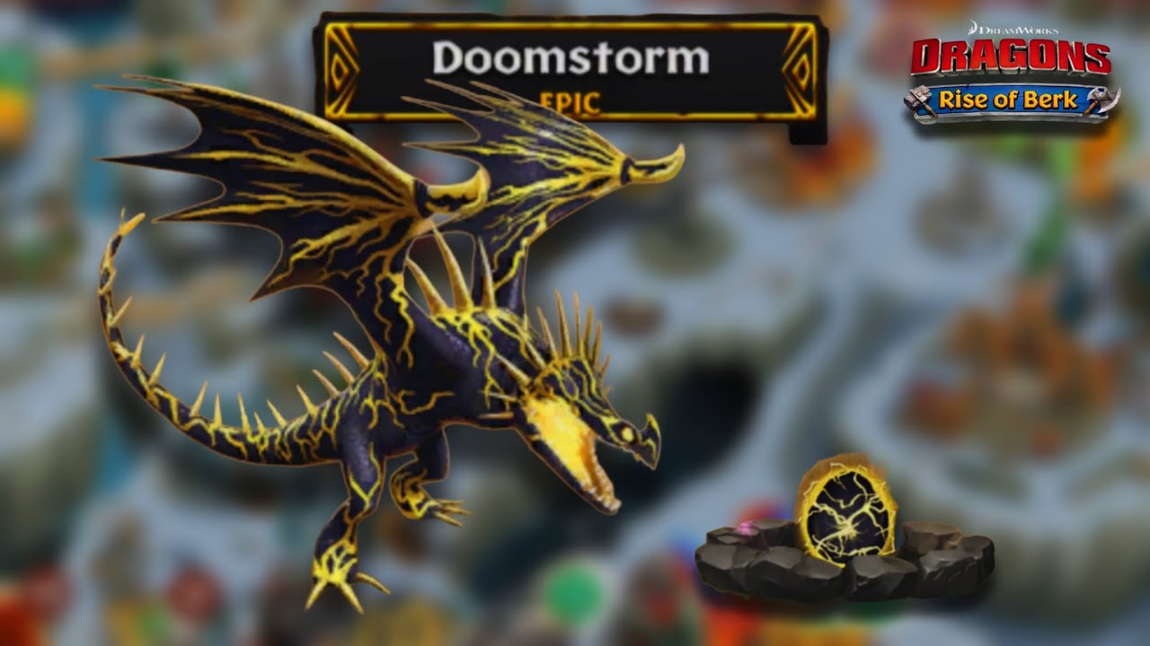 Epic Skrill Dragon Doomstorm Max Level - Dragons : Rise of Berk - YouTube