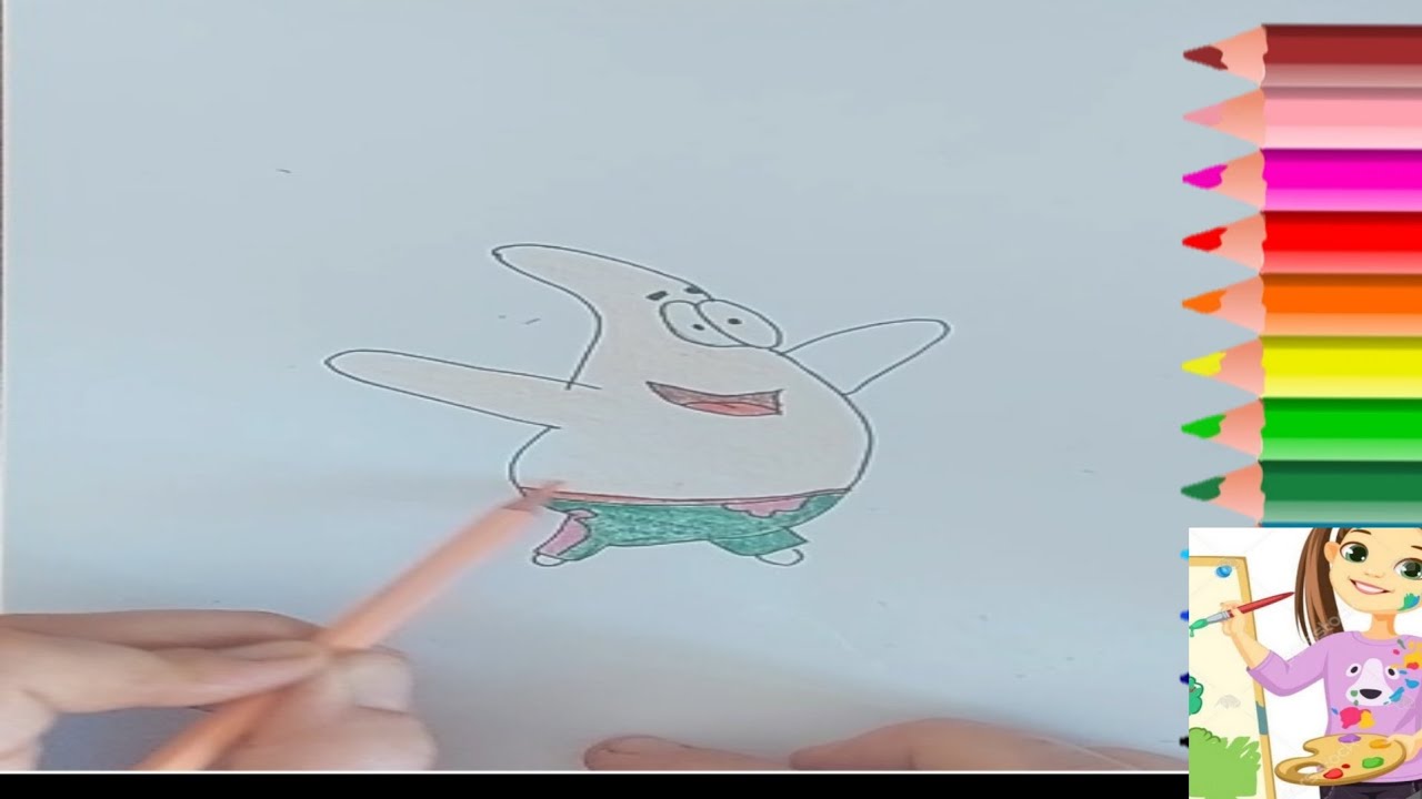 how to draw a patrick| draw a patrick for bigginers - YouTube