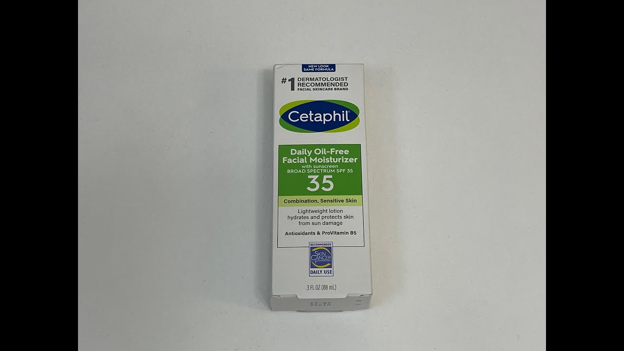 Cetaphil Daily Oil Free Facial Moisturizer with SPF 35 Unboxing! - YouTube