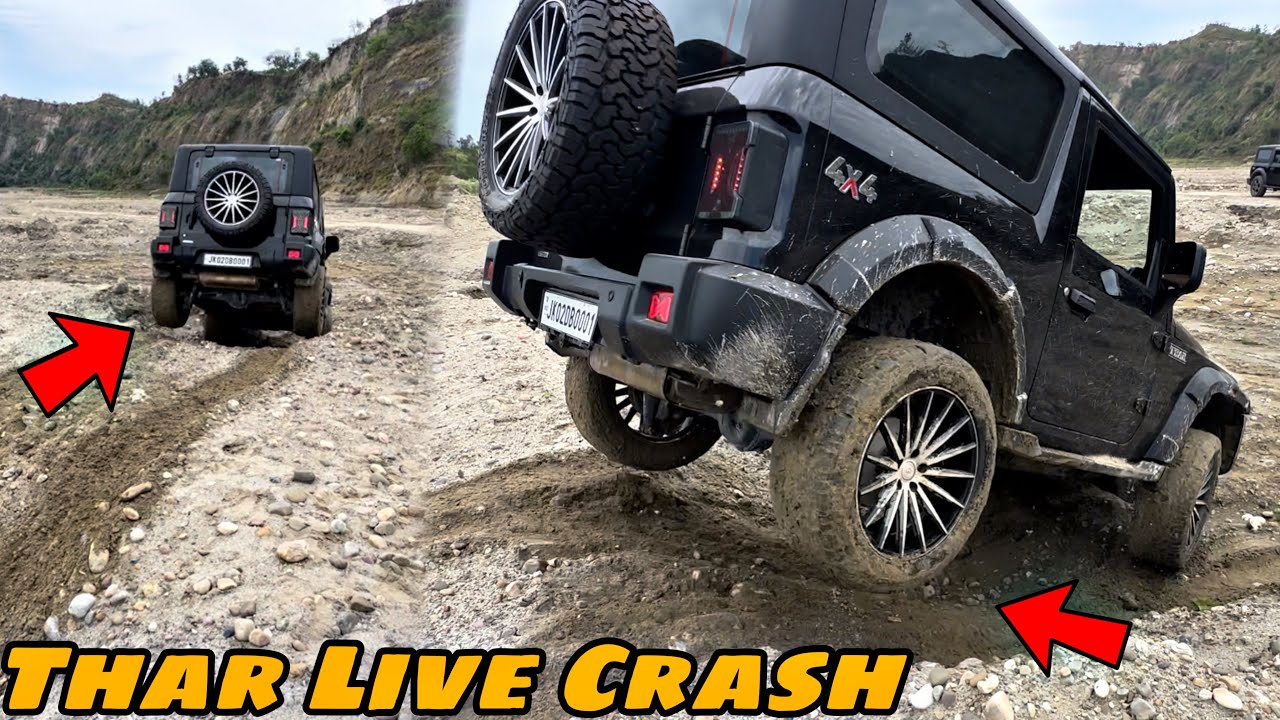 Brand New Modified Thar Live Crash 😱 - YouTube