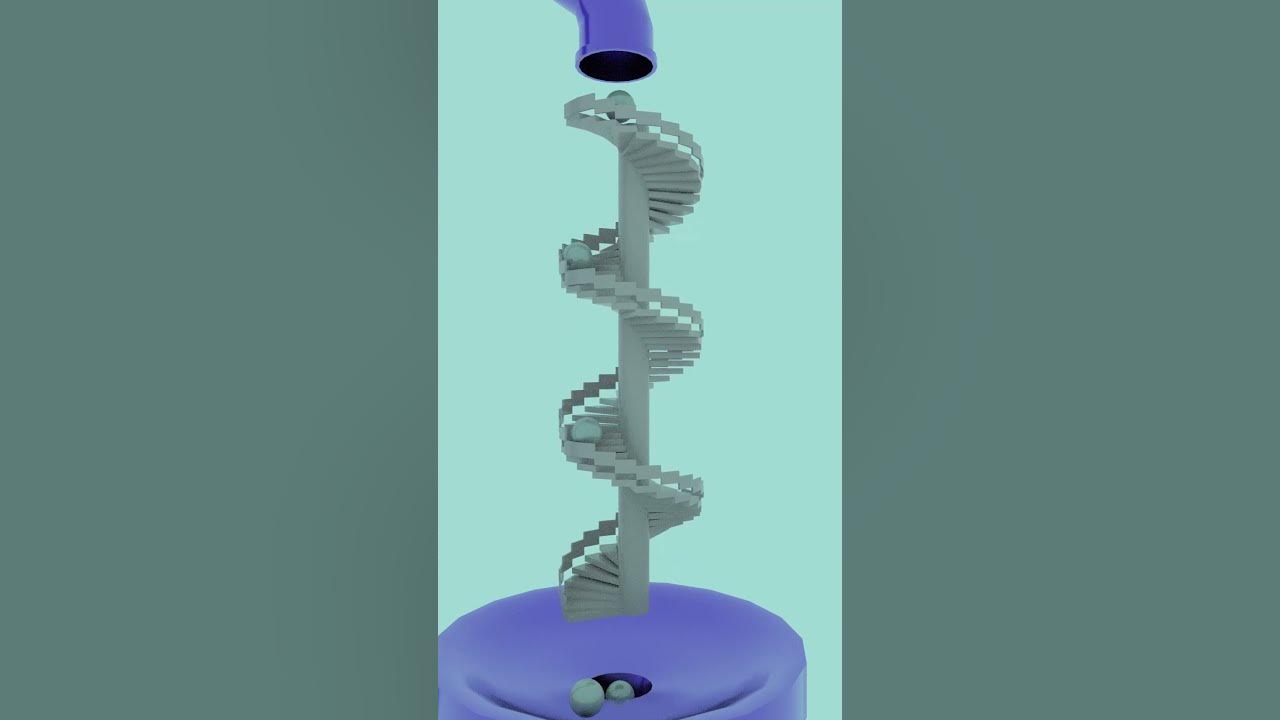 Balls falling downstairs - Rigid Body simulation - Maya - YouTube
