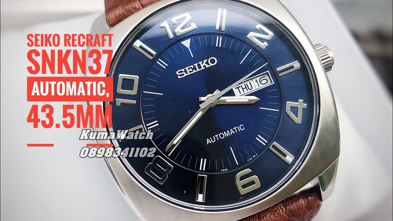 Seiko Recraft SNKN37 Độc đáo -Automatic, 43.5mm, Chính hãng | KumaWatch ...