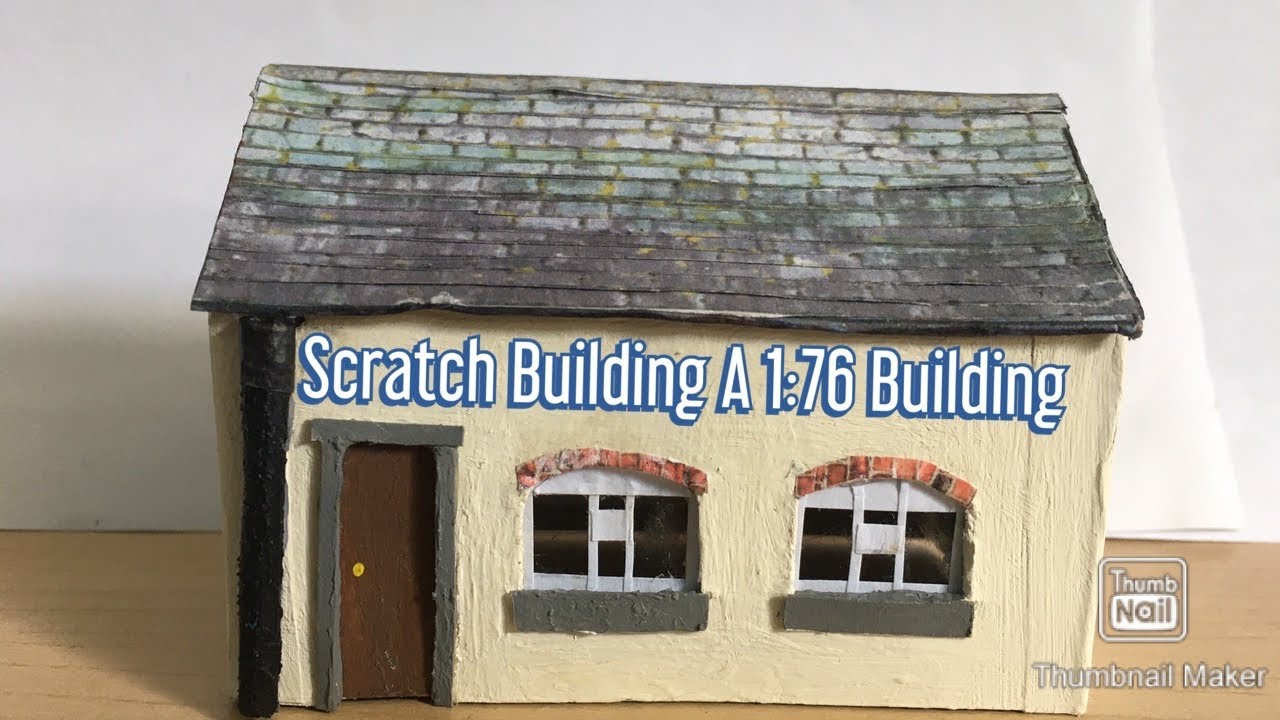 Scratch Building a 1:76 00 building. - YouTube