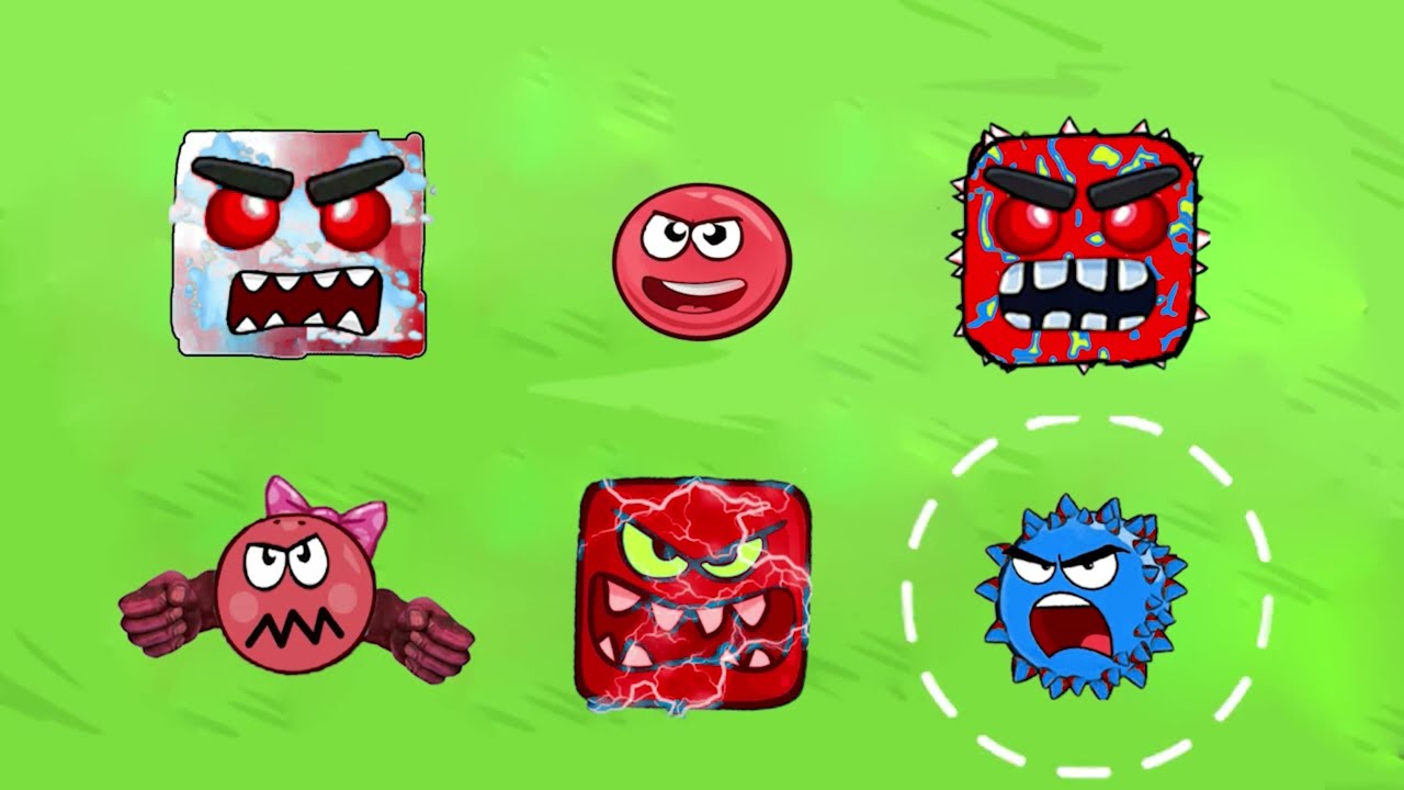 New heroes in the game about the red ball 4. Animated battle. - YouTube