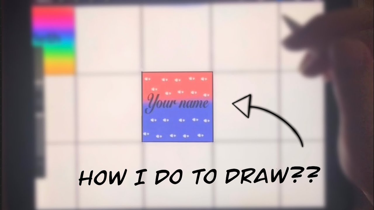 How I do to draw and customize your names. - YouTube