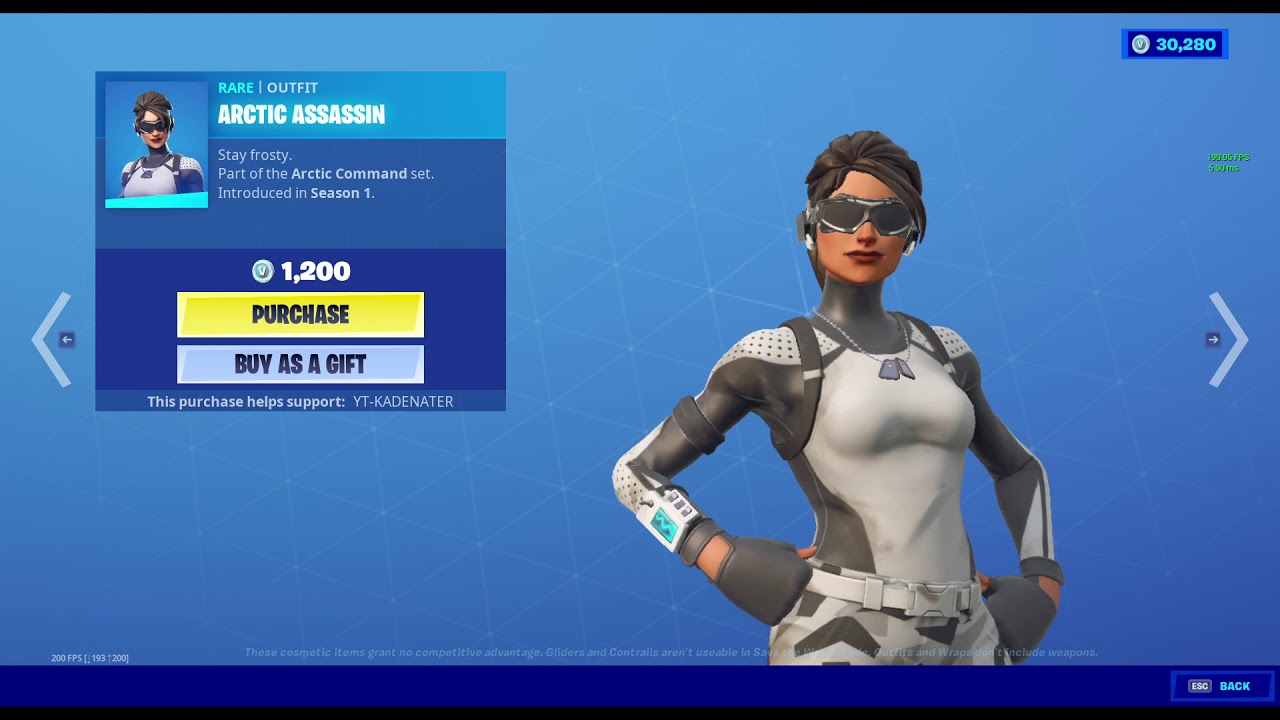 Fortnite Arctic Assassin skin review( should you buy it) - YouTube