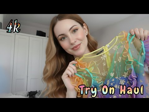 4K Try-on Haul Shein (2025) | Micro Bikini & Transparent Clothes Fashion Trend 