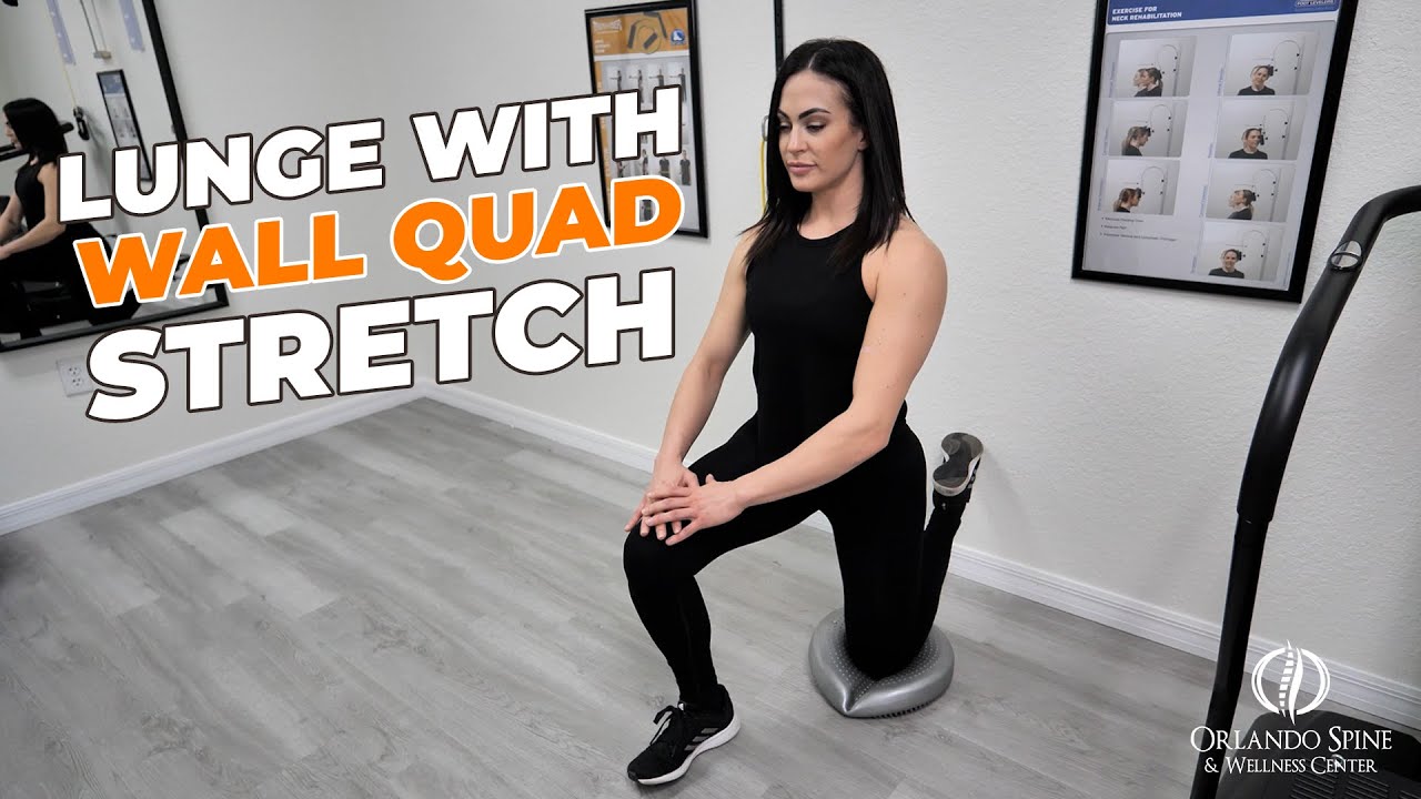 🧱🦵 Lunge + Wall Quad Stretch = Flexibility Win! 🦵🧱 - YouTube