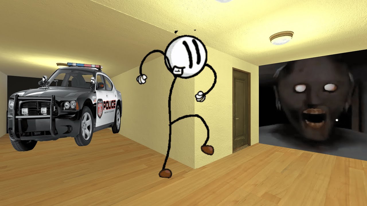 Henry Stickmin, Granny And Police Vehicle Nextbot Gmod - YouTube