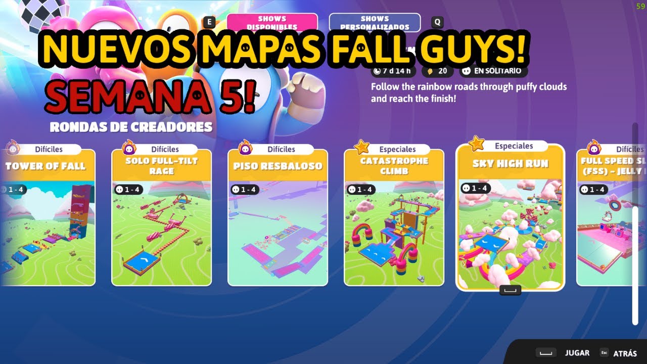 Nuevos mapas de CREATIVO FALL GUYS🏆 /SEMANA 5🥇/ - YouTube