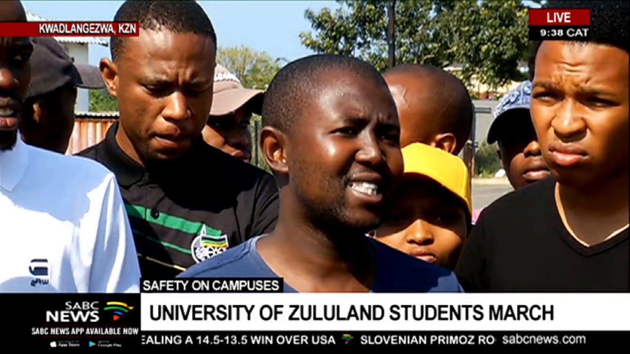 Safety on campuses | University of Zululand students march - YouTube