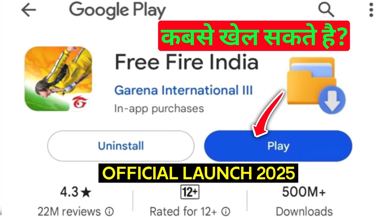 Free Fire India Official Launch Date 2025 | Free Fire india Launch on ...