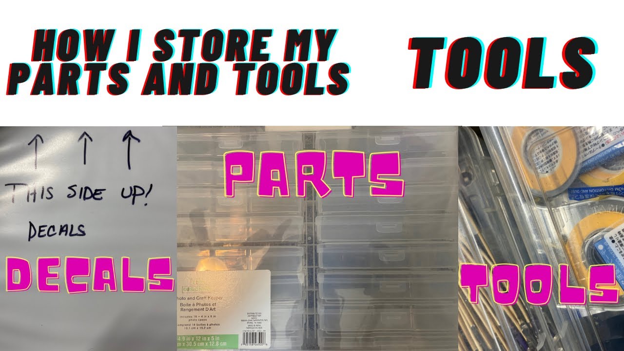 How I Store My After Market Model Car Parts And Some Tools I Use. - YouTube