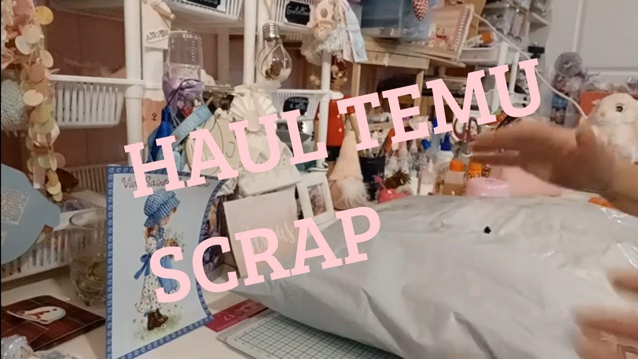 Haul temu Scrap/ un outil de folie en scrap j'adore, c'est le top - YouTube