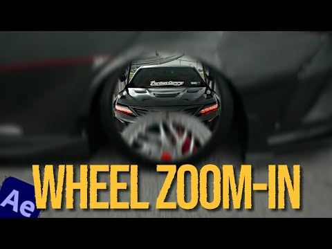 How to do the CLEANEST Wheel Zoom-In Transition in After Effects 🏎️💨