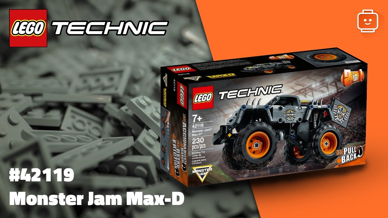 LEGO Technic 42119 Monster Jam Max-D - YouTube