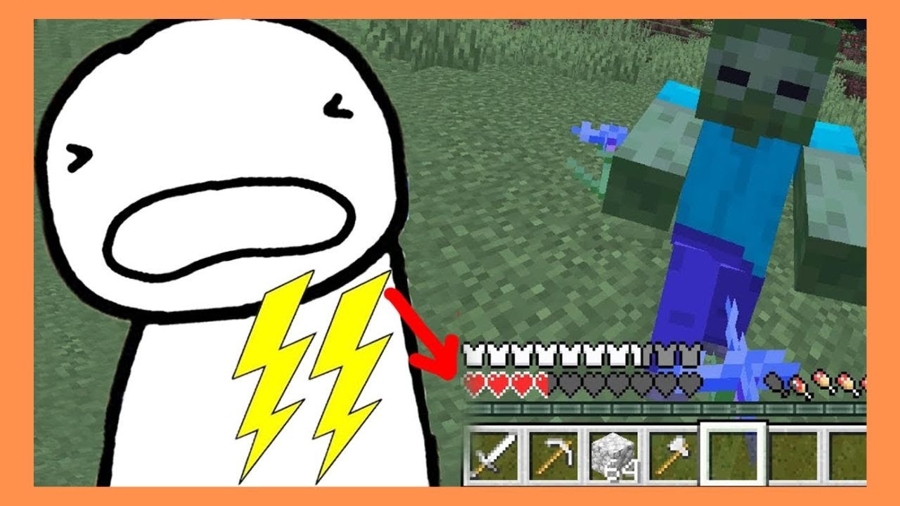 Dream Gets Shocked When He Loses Hearts in Minecraft... - YouTube