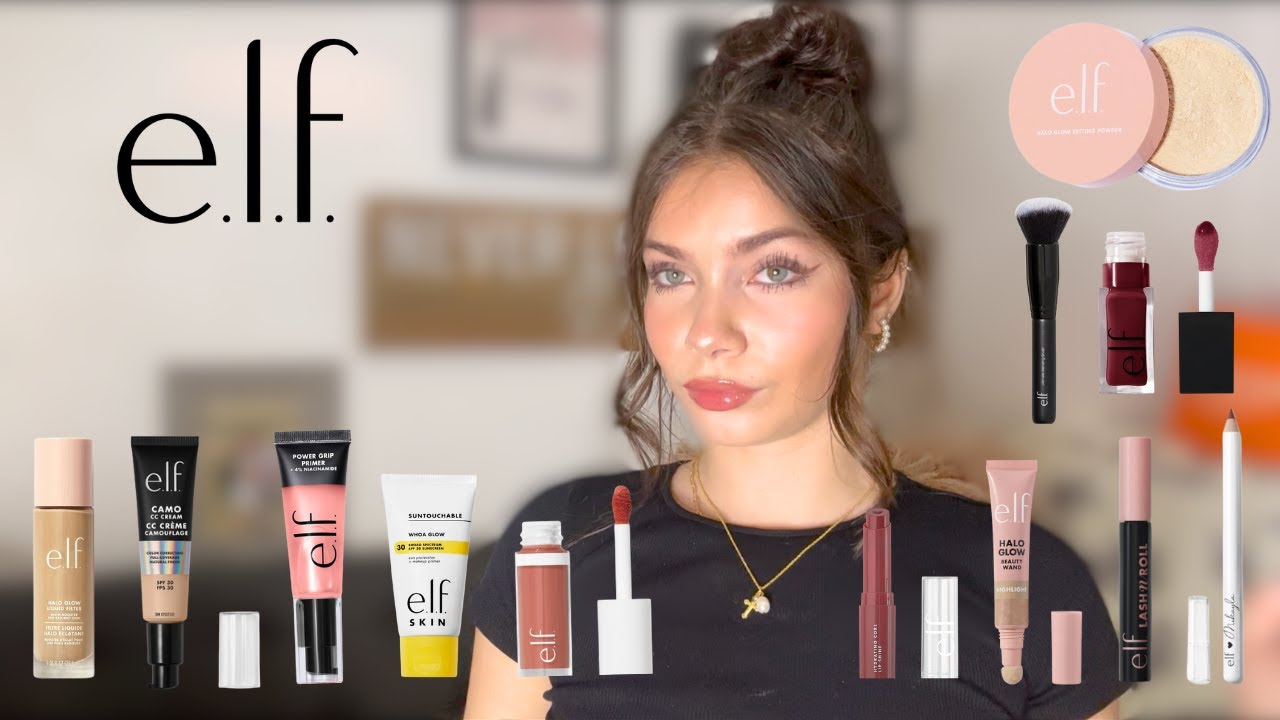 FULL FACE OF ELF MAKEUP - YouTube